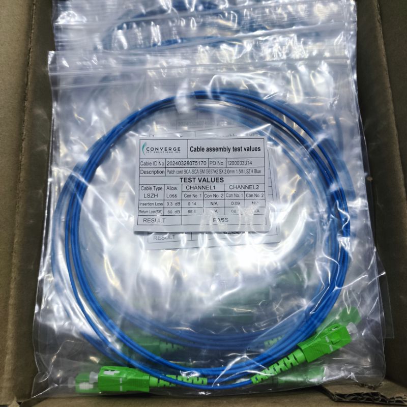 Patch Cord Fiber Optic Patch Cable 1.5m (CONVERGE) Simplex Single Mode ...