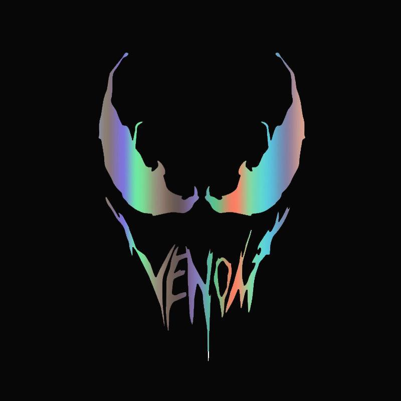 Cartoon Venom Motorcycle Sticker Body Door Avengers Alliance Decoration ...