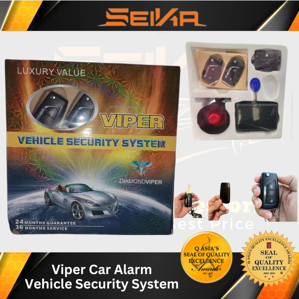 Viper Car Alarm Universal 6 Tone Flip Key Car Alarm | Shopee Philippines