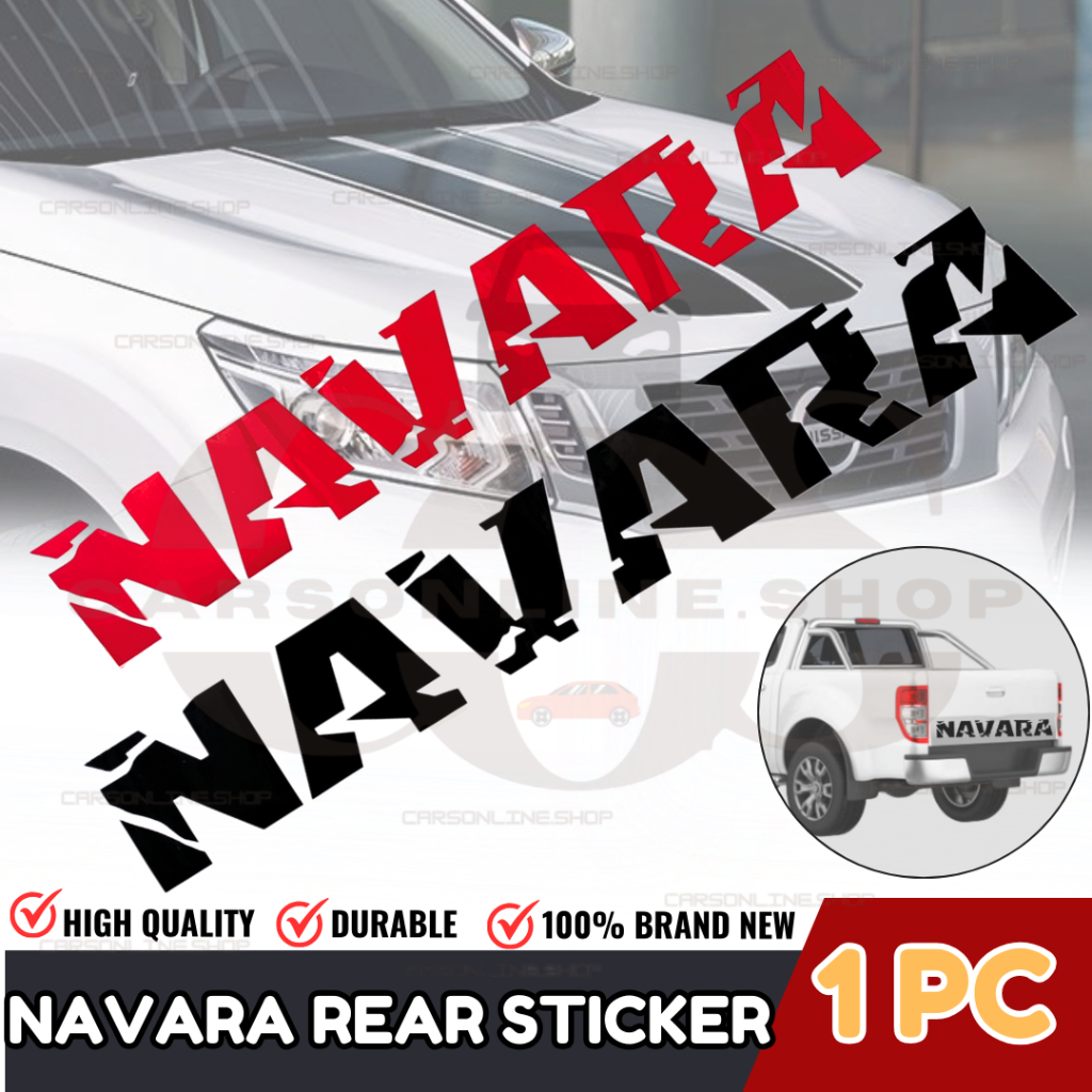 COS 1pc Nissan Navara Rear Trunk Side Sticker Decal Vinyl Stickers ...