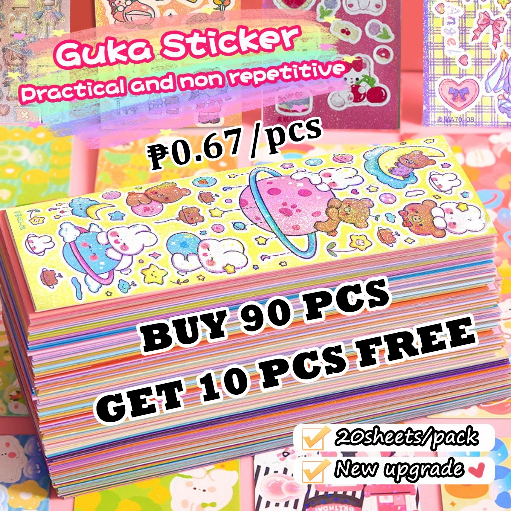 100/200/500Pcs Cute Guka Stickers Kawaii Cartoon Stickers Children's ...
