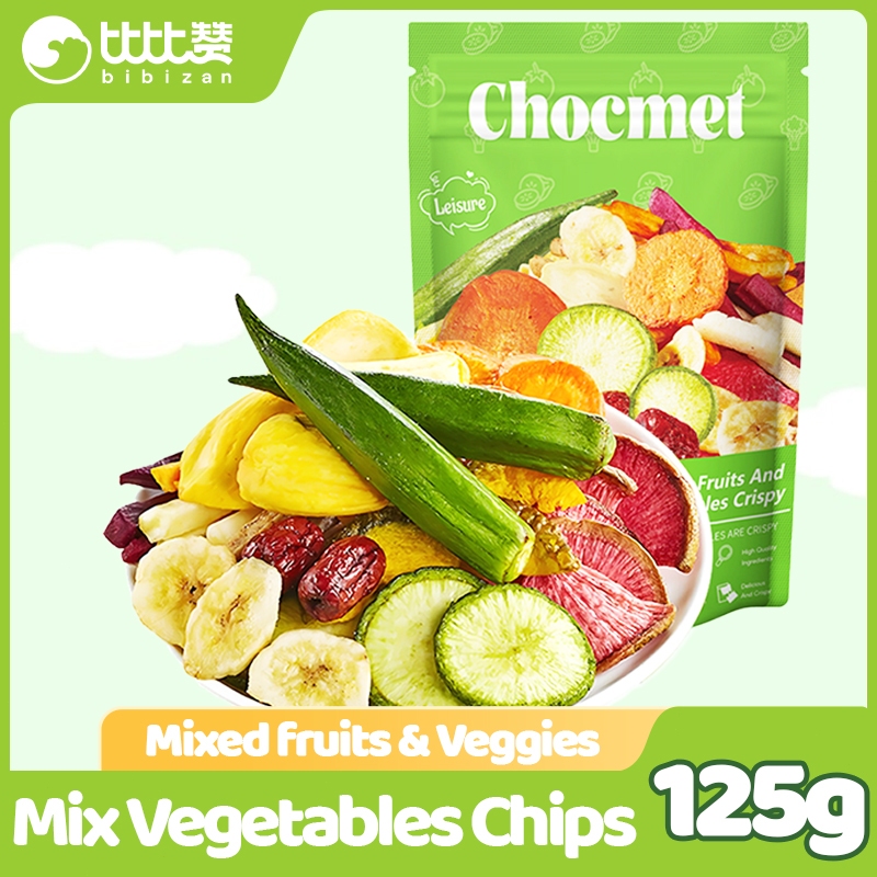 CHOCMET Dried Mixed Fruits And Veggies 10 in 1 Crispy Vegetable Chips ...