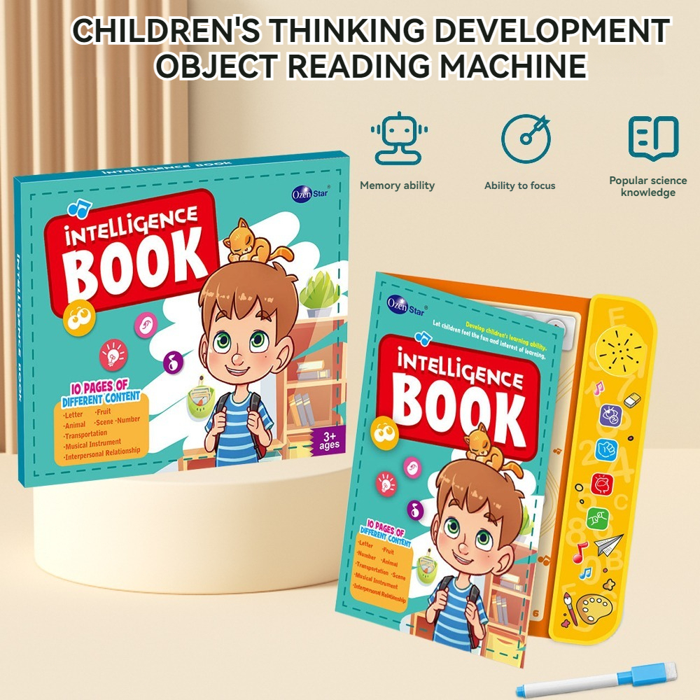 E-BOOK Pronunciation Speaking Learning Book Kid Voice Learning Electric Book Smart Logic Pen ...