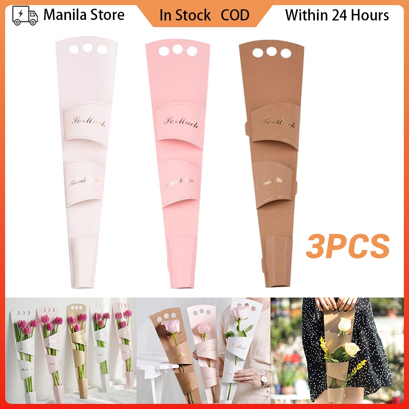 3pcs Single Flower Box Flowers Wrapping Gift Box Flower Packaging ...