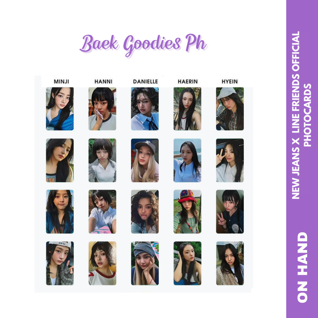 New Jeans X Line Friends How Sweet Official Photocards | Shopee Philippines