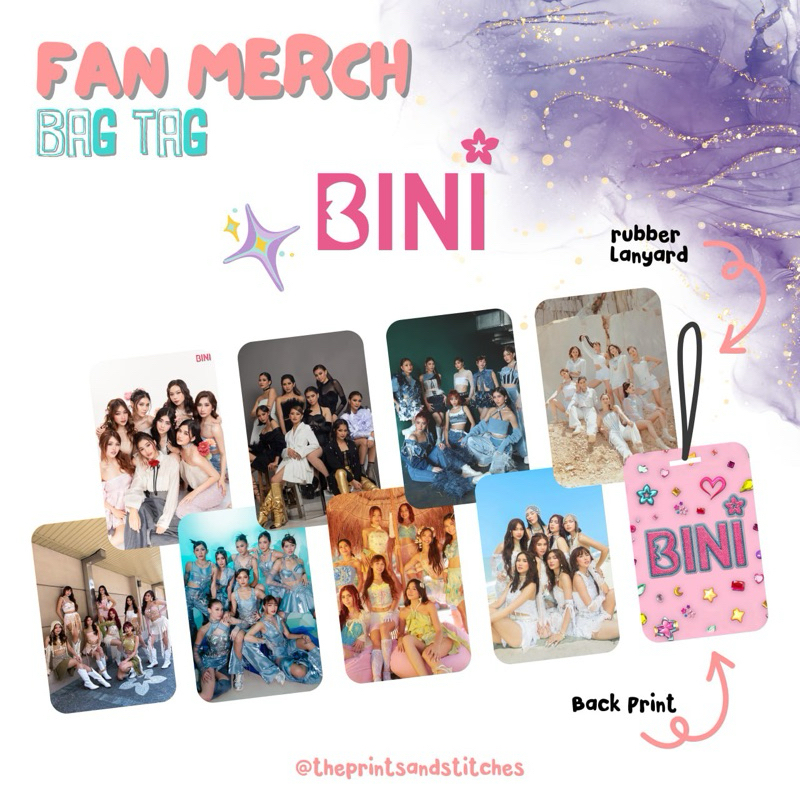 BINI Bag Tags Unofficial Merch (FANMADE) | Shopee Philippines