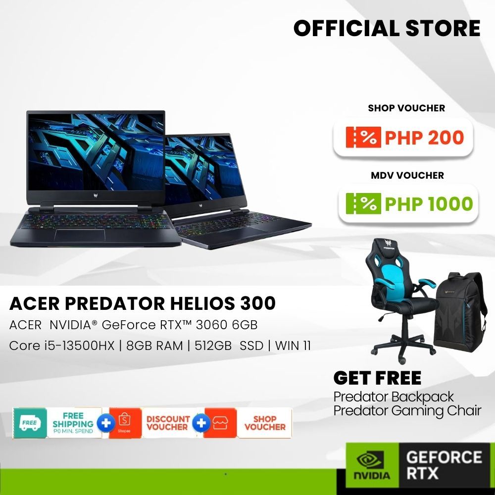 ACER PREDATOR PH315-55-54RF 15.6" | GeForce RTX™ 3060 6GB | i5-12500H ...