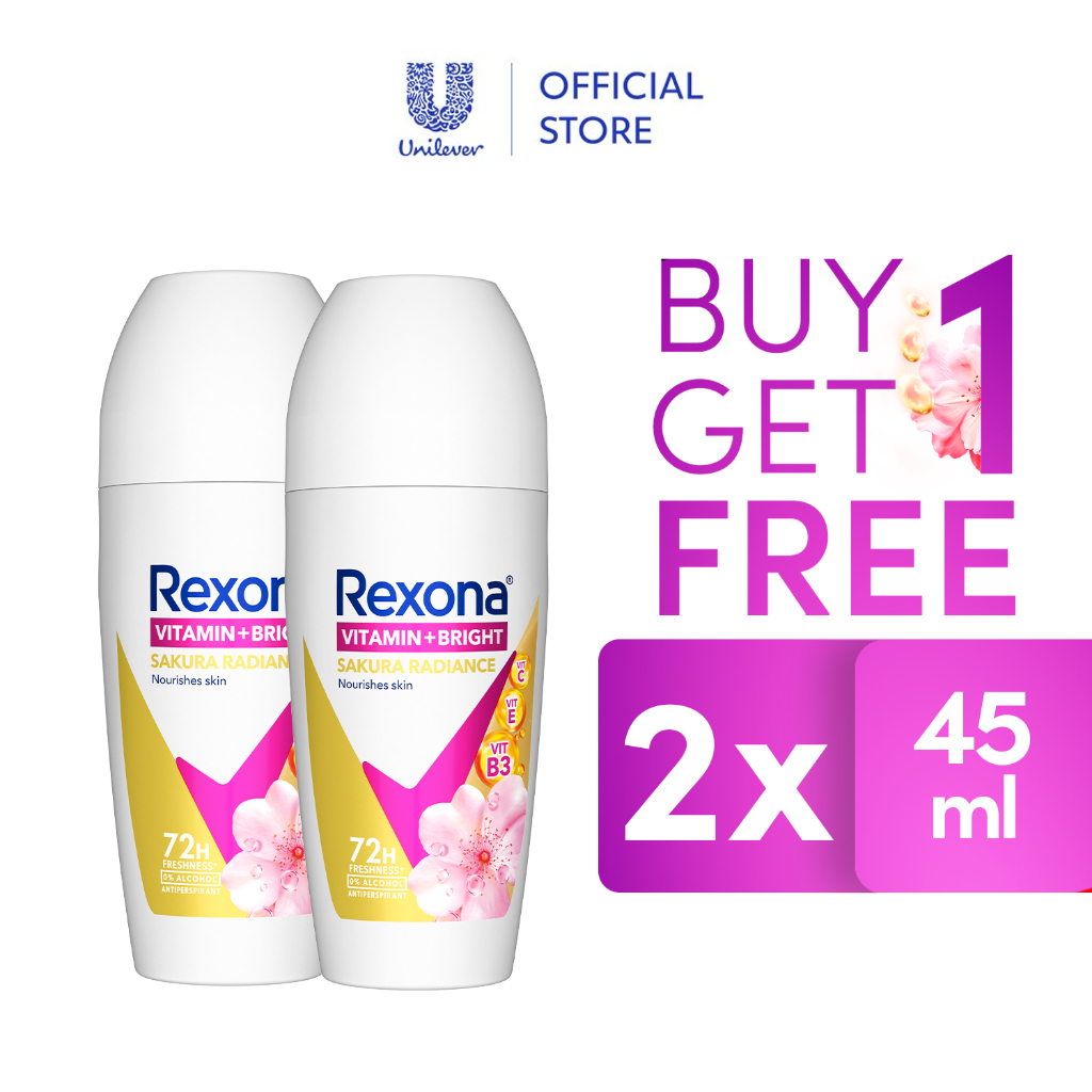 Rexona Vitamin + Bright Dry Serum Deodorant Sakura Radiance 40ml Buy 1 ...