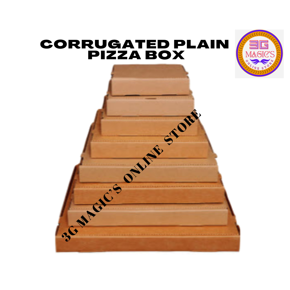 Premium Corrugated Pizza Boxes (25pcs) – Food Grade | Customizable ...