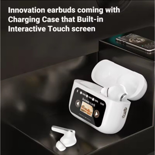 A9 Pro Wireless Earphones Touch Screen Display Gaming Noise Cancelling ...