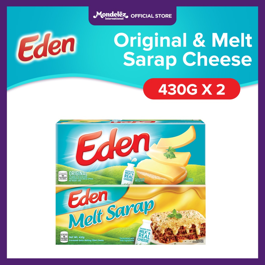 Eden Cheese Bundle - Original 430g and Melt Sarap 430g with Real Milk ...