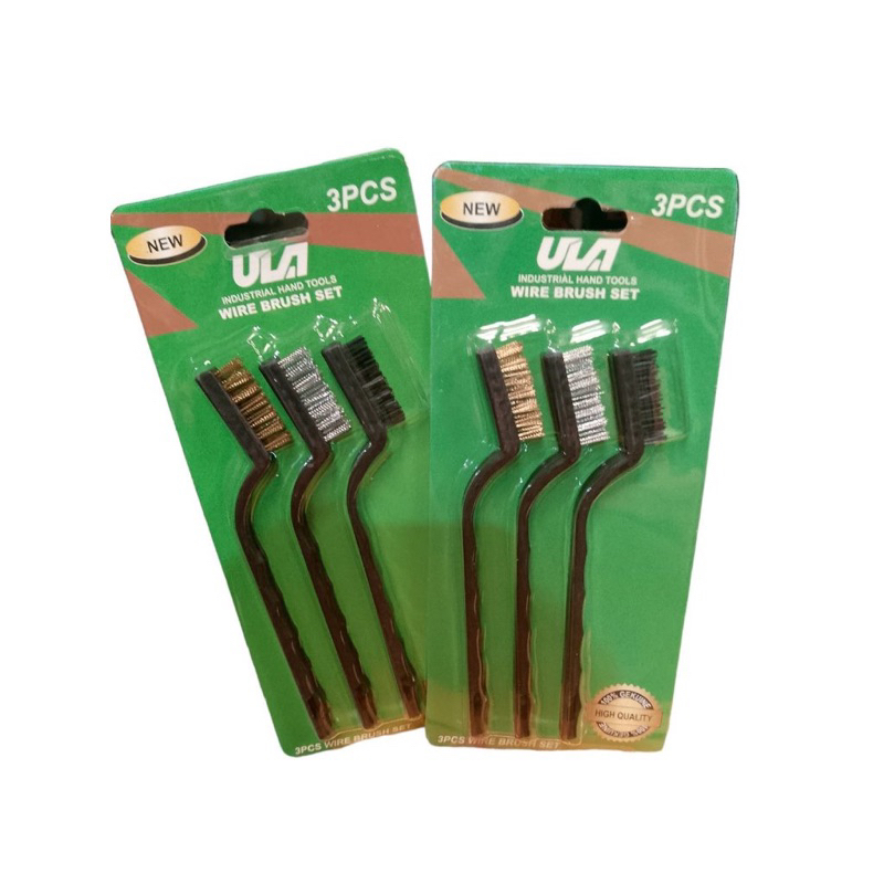3Pcs Mini Wire Brush Set(Stainless Steel,Brass& Nylon) | Shopee Philippines