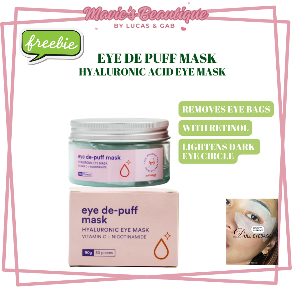 PUFF & BLOOM- Eye De Puff Mask Lightens Dark Eye Circles and Removes ...