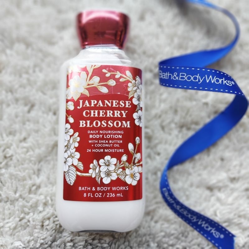 Original Bath & Body Works USA Japanese Cherry Blossom Daily Nourishing Body Lotion Cream ...