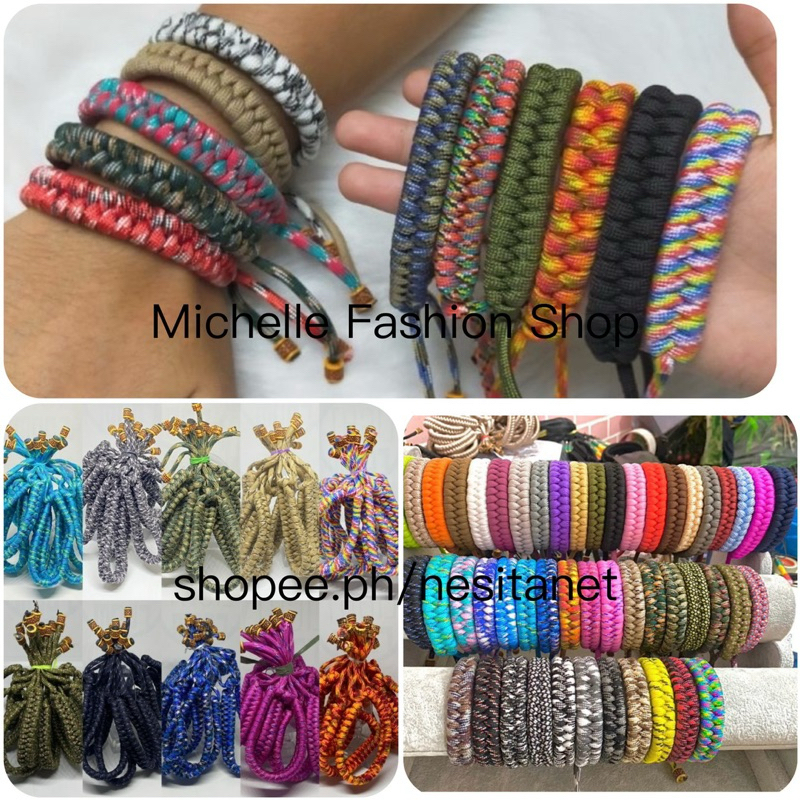 10pcs/tali Handmade Paracord Bracelet Fish Tale Locally Handmade ...