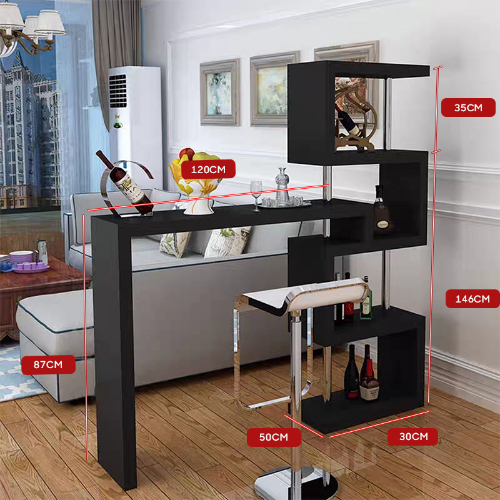 ⚡️COD⚡️ Modern Bar table with Rotating 360 Bar Ergonomic Modern Mini ...