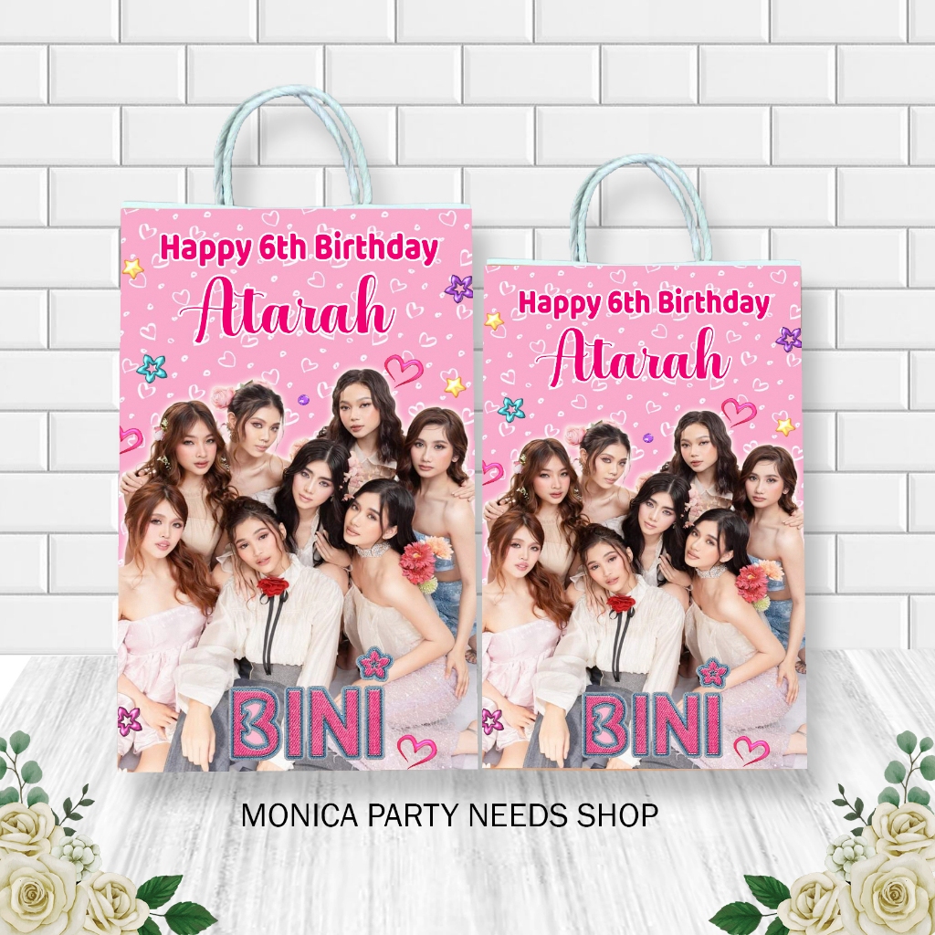 BINI D3 theme free customized lootbags | Shopee Philippines
