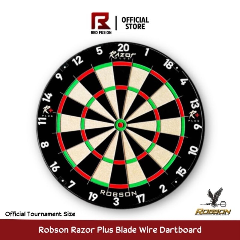 Robson Razor Plus Blade Wire Dartboard Official Tournament Size ...