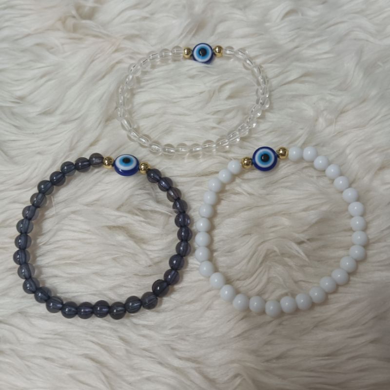 Devil's Eye Beaded Bracelet (Handmade by Kraftifies) | Shopee Philippines