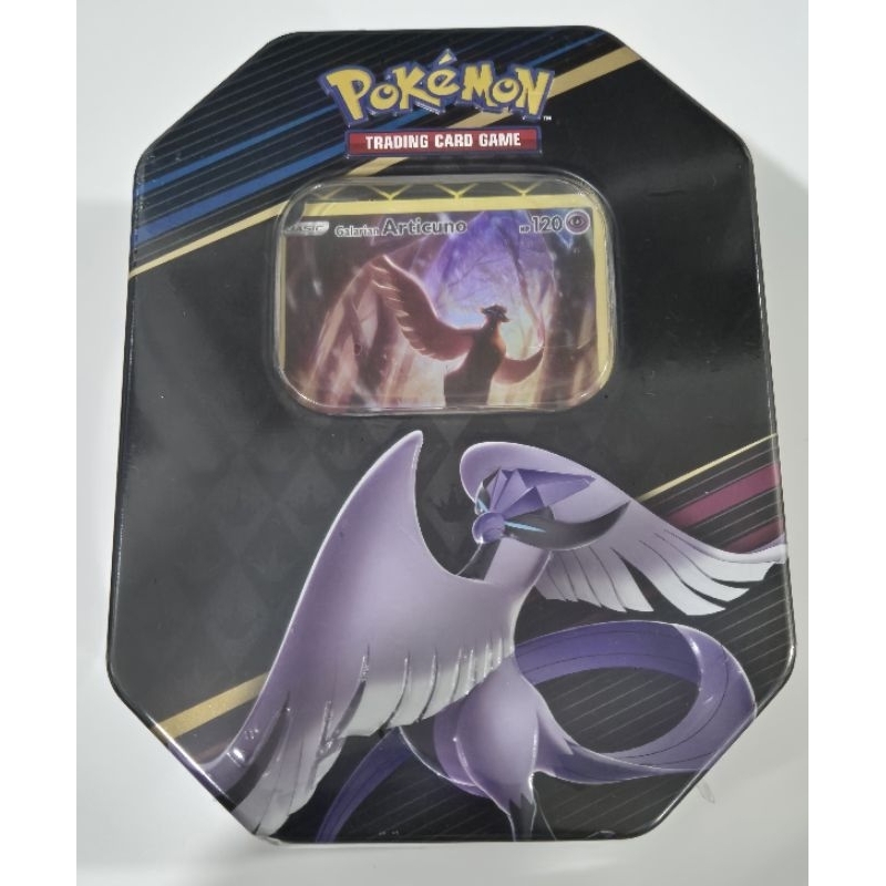 Pokemon TCG Sealed Crown Zenith Tin - Galarian Articuno | Shopee ...