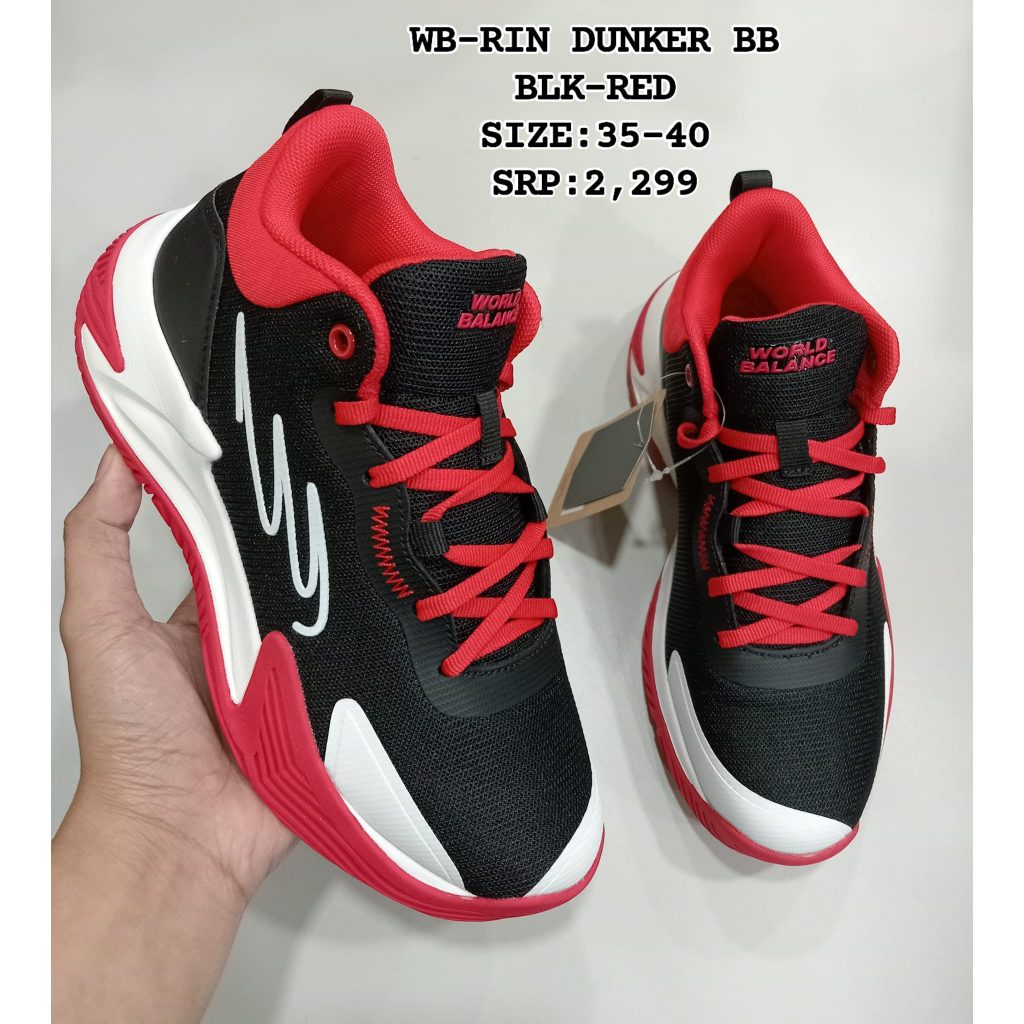 World Balance Basketball Shoes "Rim Dunker BB Kids " for Big Boys and ...