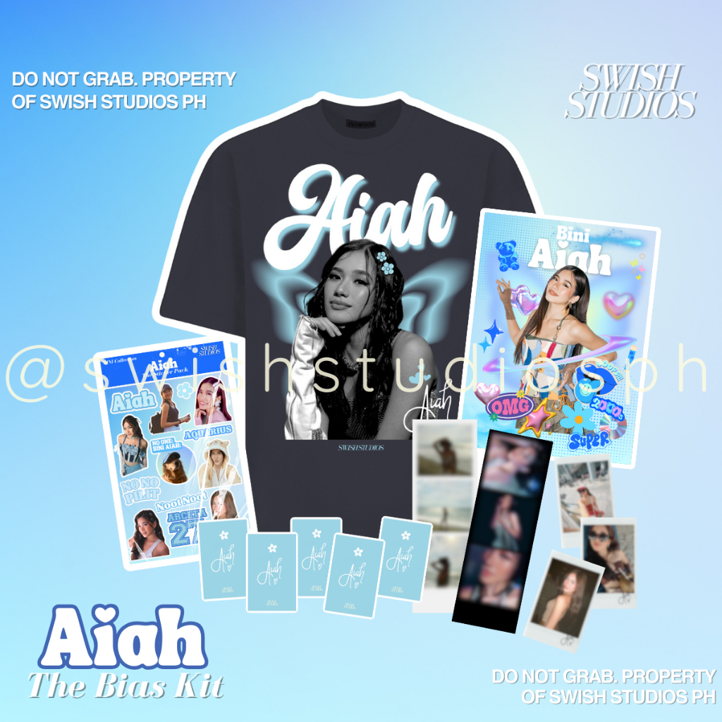 BINI Aiah Bias Kit - Aiah Shirt - Fan Made BINI Merch - Swish Studios ...