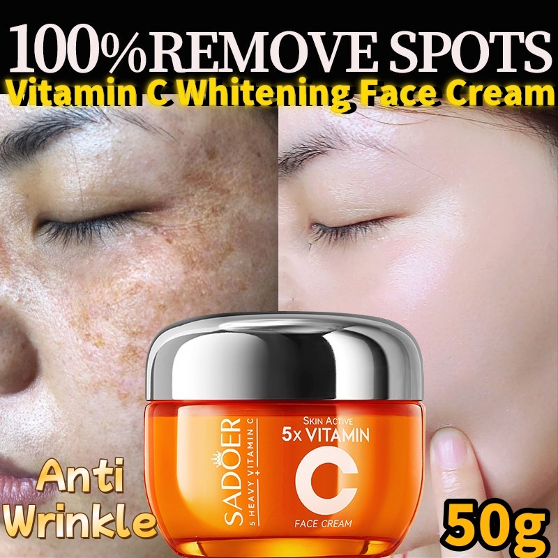 Vitamin C Whitening Face Cream Anti Wrinkle Anti-Aging Brightening ...