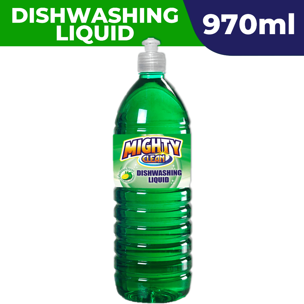 Mighty Clean Dishwashing Liquid Calamansi - (green dwl) 970ml | Shopee ...