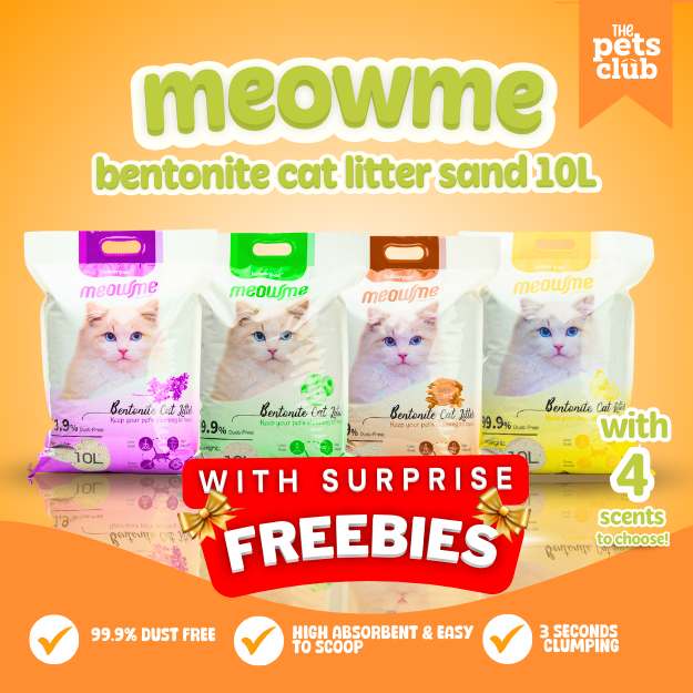 MEOWME Bentonite Cat Litter Odour Control clumping Highly Absorbent Cat ...