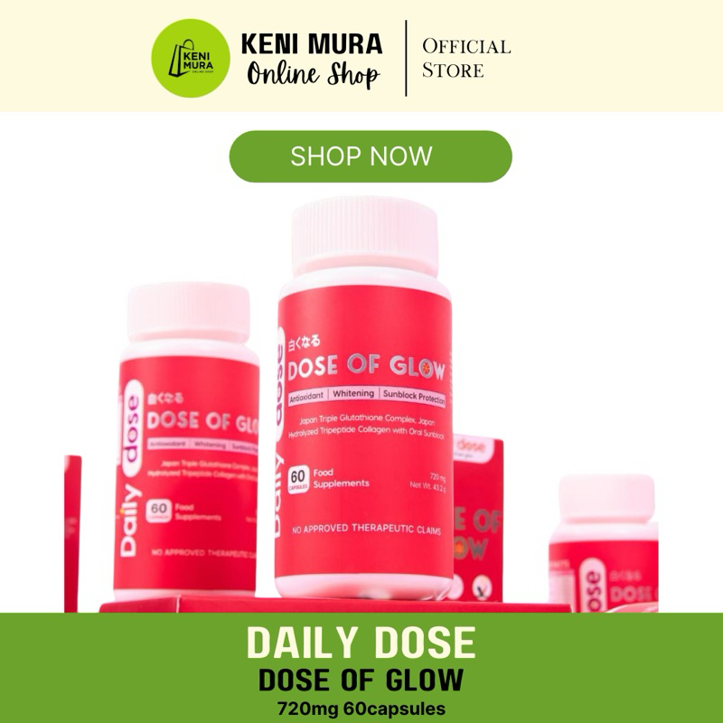 Daily Dose - Dose of Glow 60caps - Glutathione || Whitening | Shopee ...
