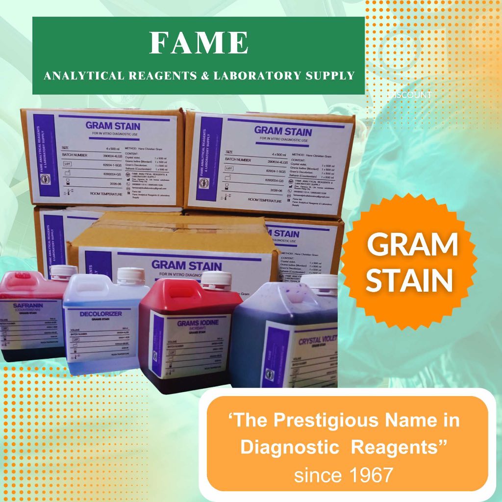 GRAM STAIN STAT TECHNIQUE FAME ANALYTICAL REAGENTS | Shopee Philippines