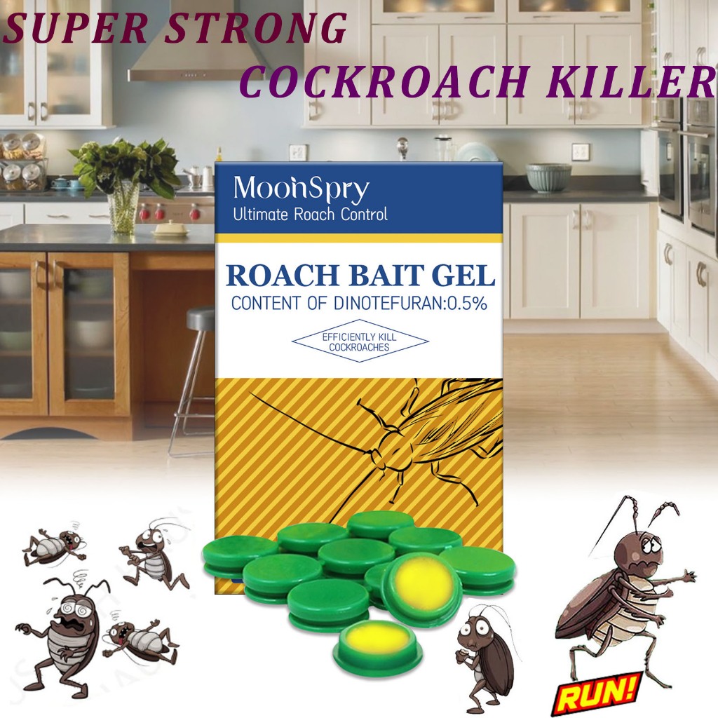 12Pcs effective Cockroach Killer No-toxicity Cockroach Bait roach ...