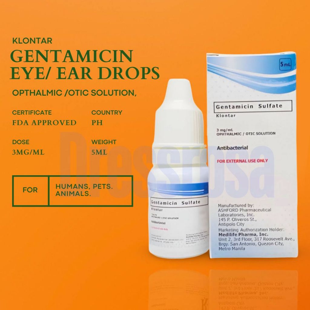 Gentamicin Eye care Ear Care drops for Pet Cats Dogs Poultry Animals ...