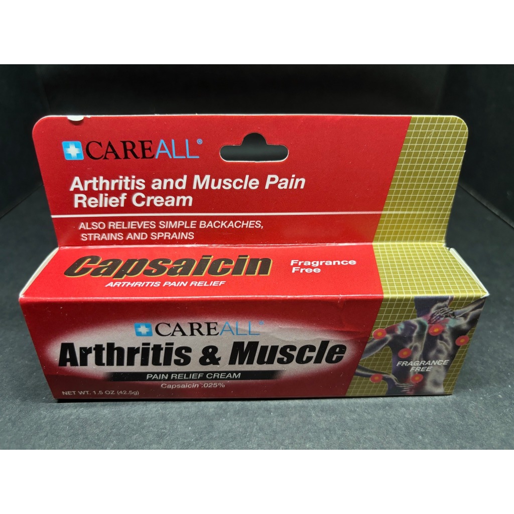 Careall Arthritis & Muscle Pain Relief Cream 1.5 oz. 42.5 g Imported ...