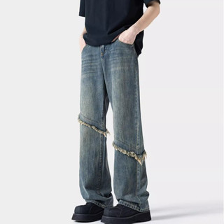 Hot~Maong Pants For Men Straight Leg Denim Jeans Korean Style Fashion ...