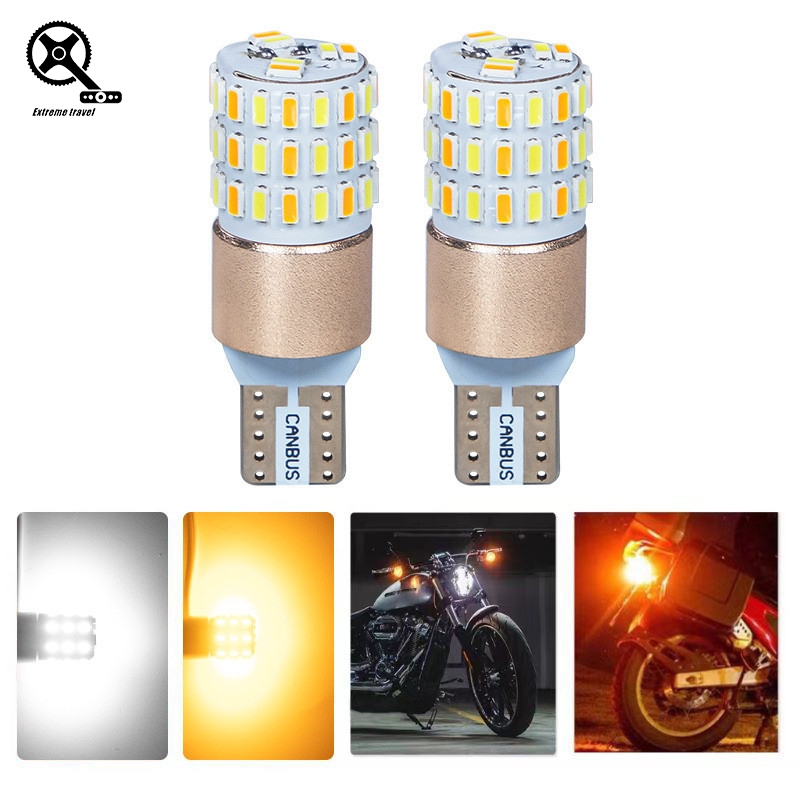 Dual Contact LED Light Dual Mode White Yellow T15 Signal Light Park ...