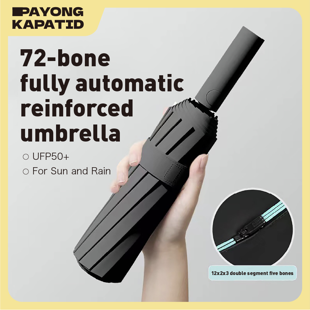 PAYONG KAPATID 72 Ribs Automatic Umbrella Windproof UV protection ...