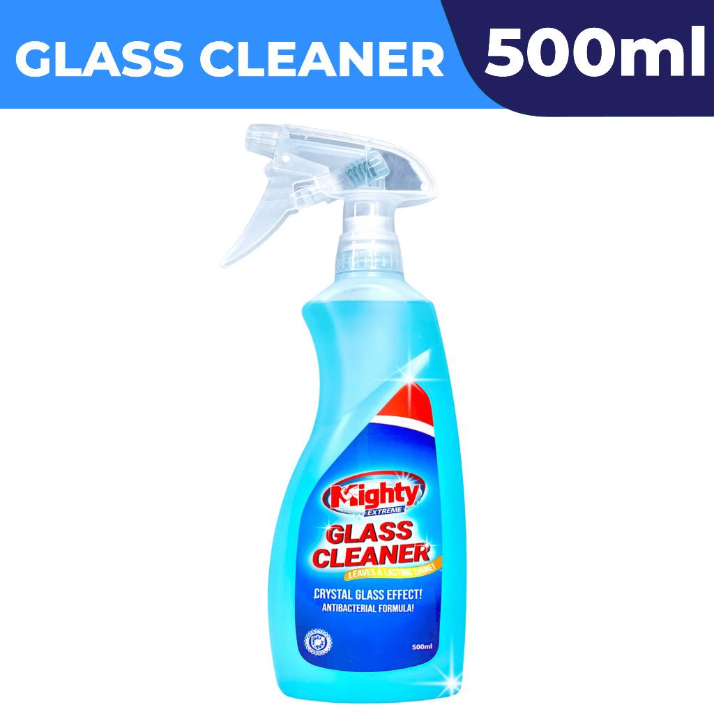 Mighty Extreme Glass Cleaner Antibacterial 500ml with SPRAY - GLASS ...