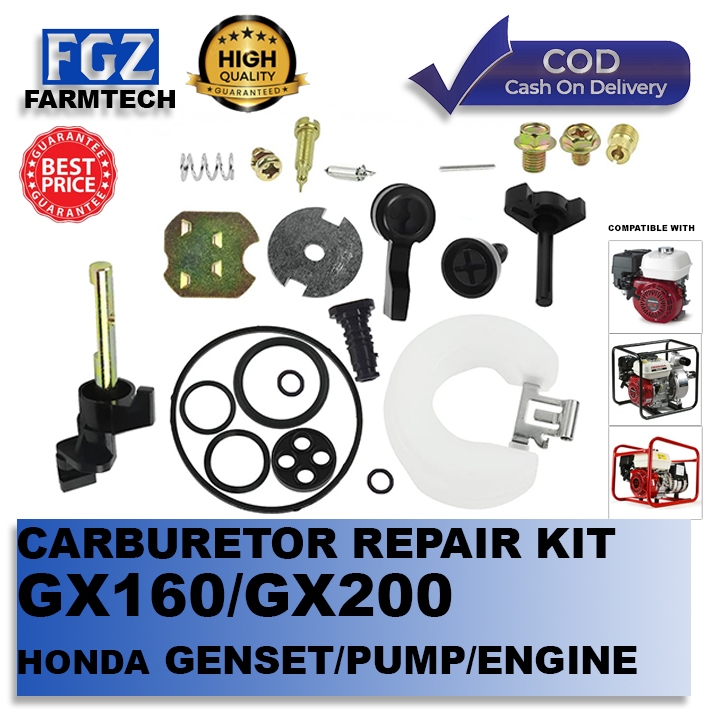 CARBURETOR REPAIR KIT GX160 HONDA GX200 5.5HP 6.5HP FOR ENGINES ...