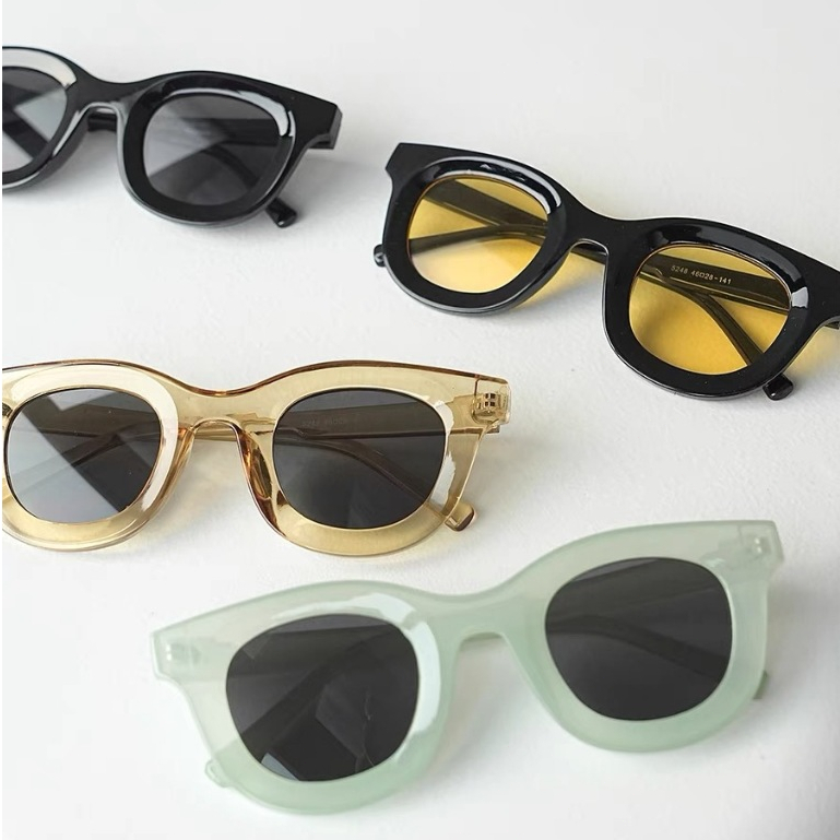 Fashion Personality Concave Small Frame Sunglasses Retro Fashion Round ...