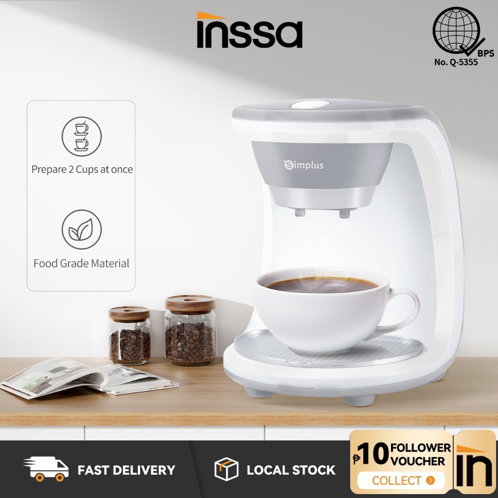 INSSA x Simplus Drip Coffee Maker Electric Coffee Machine 300ml ...