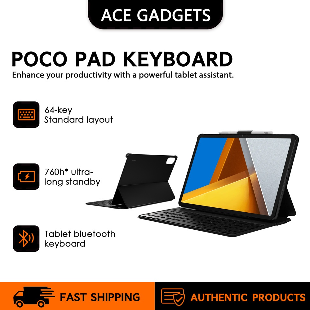 POCO Pad Keyboard Bluetooth Resist Fingerprints Oil Stains Standard 64 ...