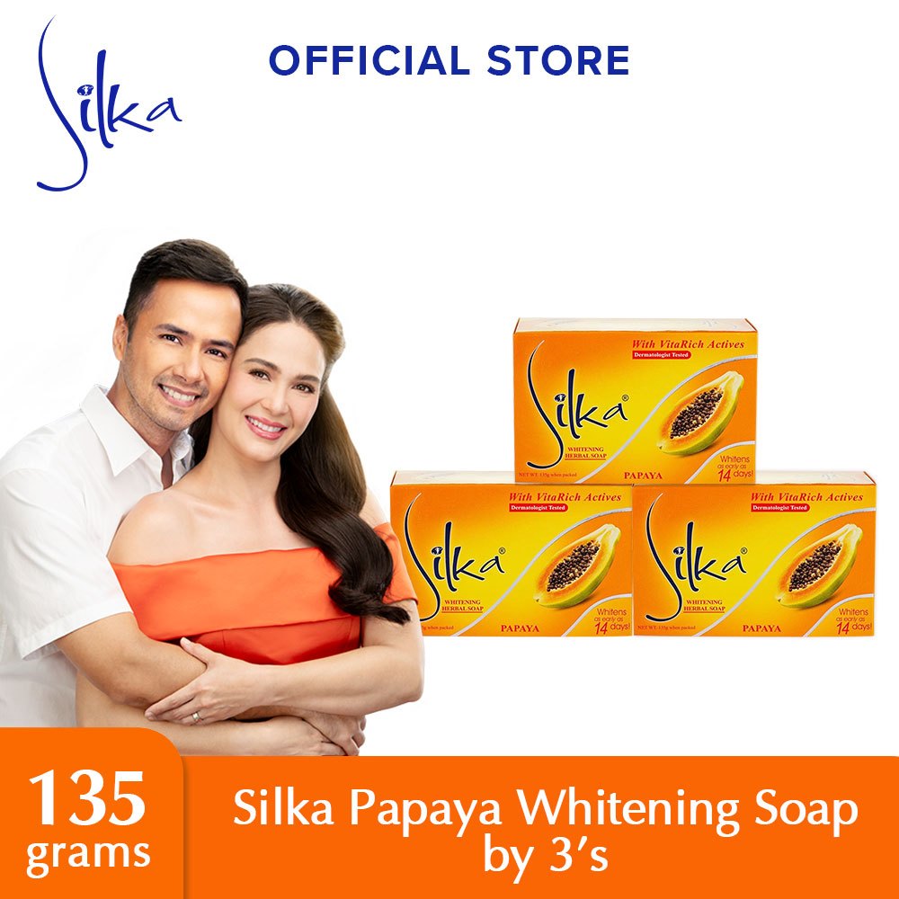 Silka Papaya Orange 135g by 3's | Shopee Philippines