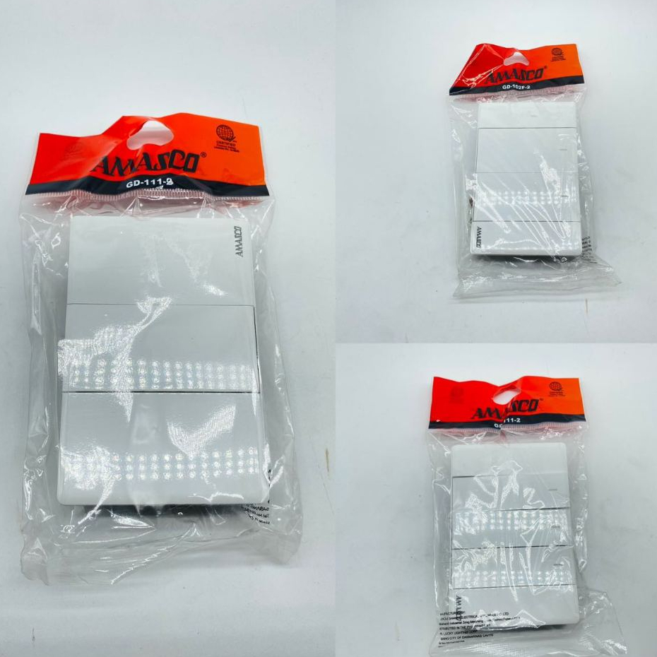 AMASCO WIDE SERIES SWITCH WHITE | Shopee Philippines