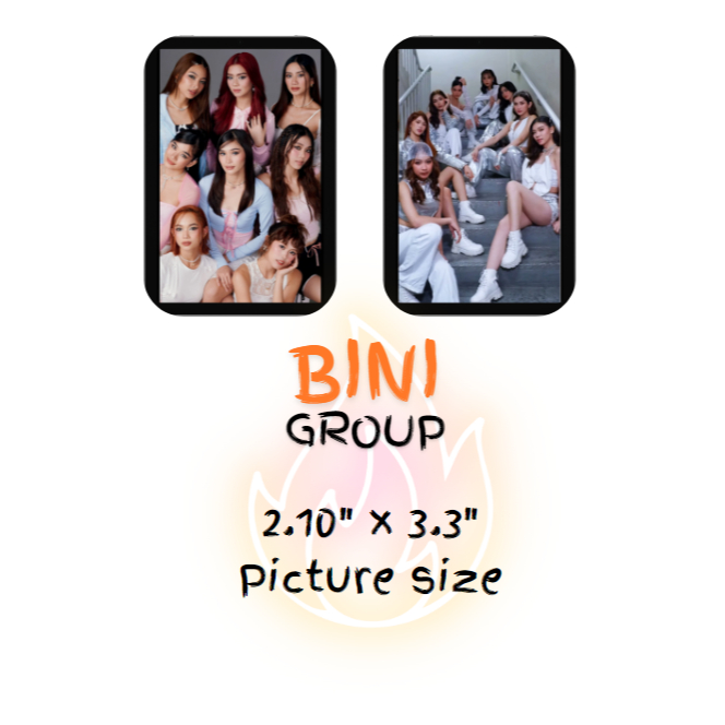BINI GROUP VINYL STICKER HIGH QUALITY - WATERPROOF | Shopee Philippines