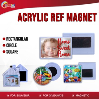 Acrylic Ref Magnet Photo Insert 50PCS | Rectangle / Square / Circle ...