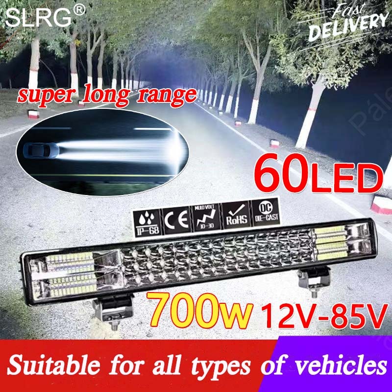 60LED 80000K 800W 12V-85V SLRG LED Light Bar Spot Flood Led Bar for Car ...