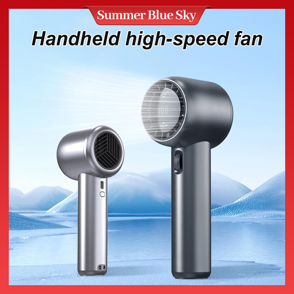199 wind speed high speed handheld turbo fan, mini fan long battery ...