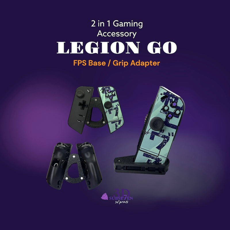 Legion Go FPS Base/Grip Adapter 2in1 Gaming Accessory•3D Printed ...