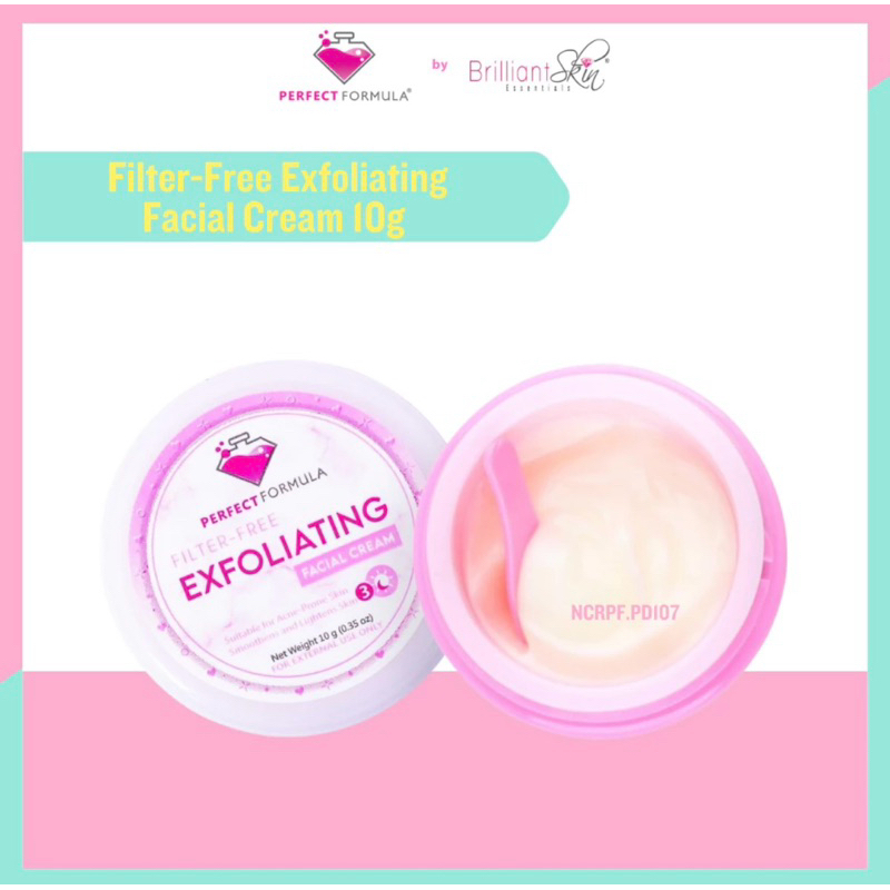AUTHENTIC Brilliant PF Filter Free Exfoliating Facial Cream 10g ...